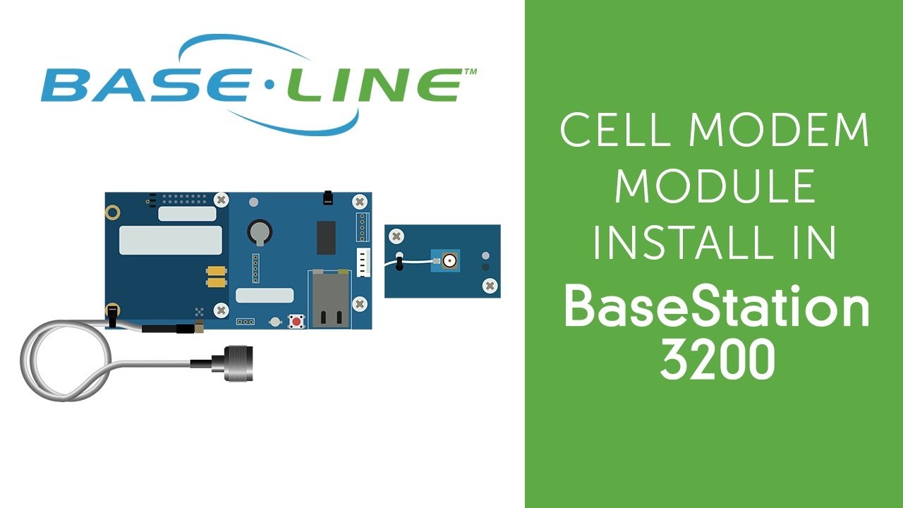 Cell Modem Module Installation and Setup, BaseStation 3200 - YouTube