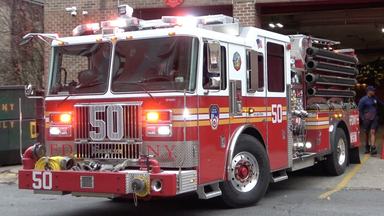 FDNY *NEW* Engine 50 Responding - YouTube