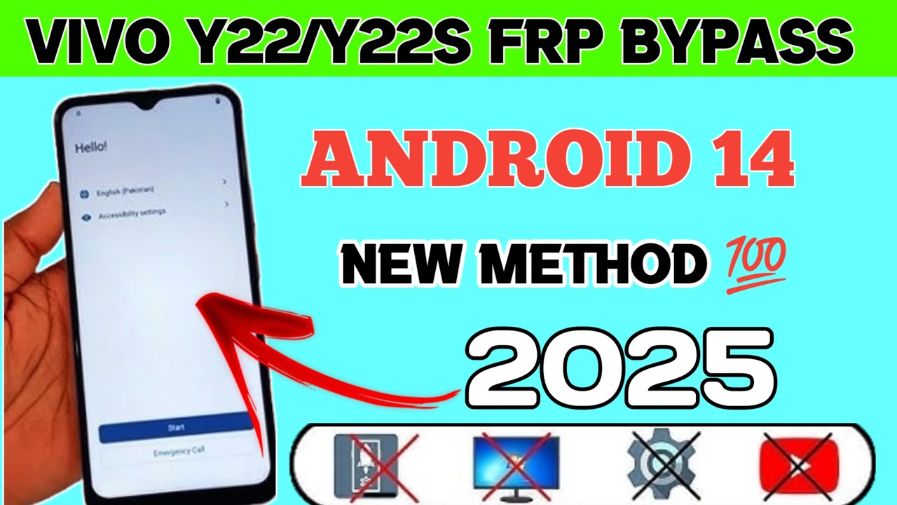 Vivo Y22 | Y22s Android 14 Frp Bypass Without Pc 2025 Vivo V2206-V2207 ...
