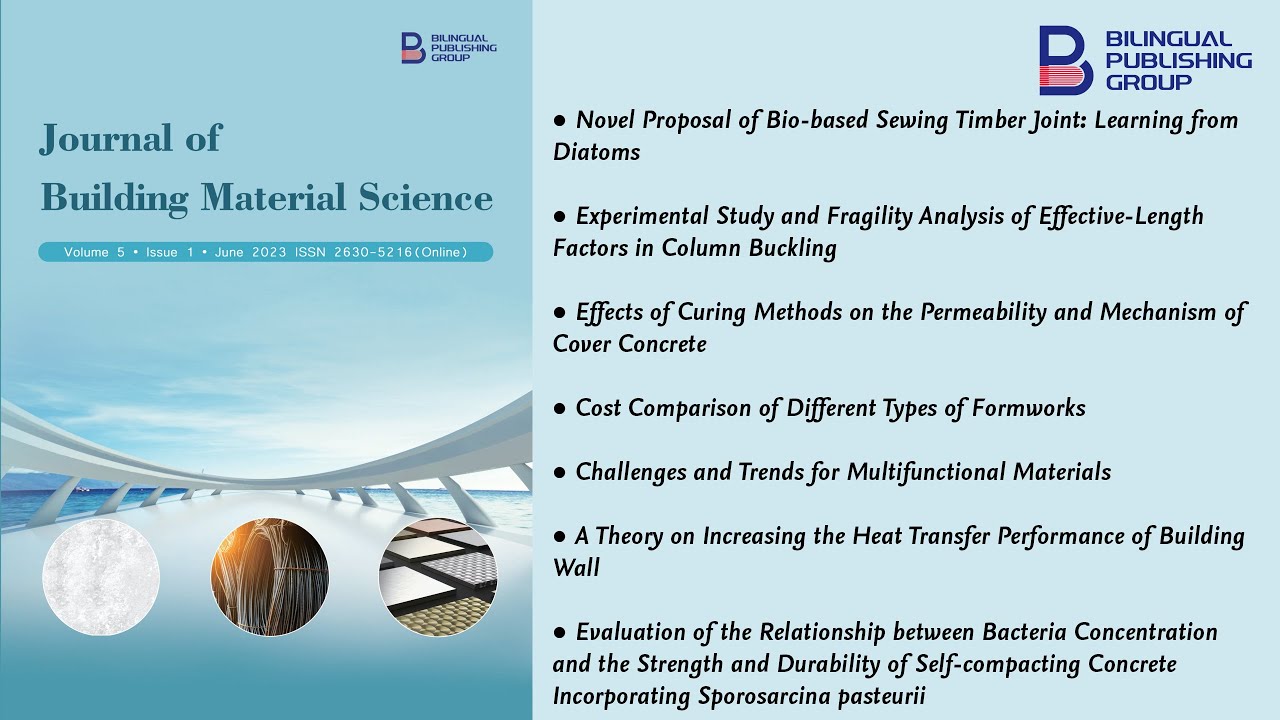 Journal of Building Material Science | Vol.5, Iss.1 June 2023 - YouTube