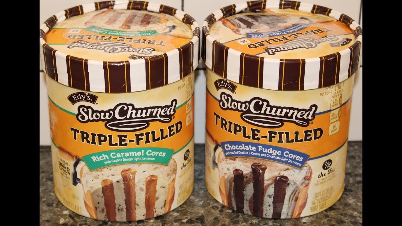 Edy’s Slow Churned Triple-Filled Rich Caramel Cores & Chocolate Fudge ...