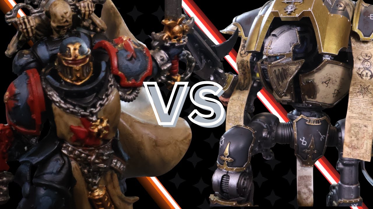 Black Templars VS Chaos Knights Warhammer 40K Competitive Battle Report ...
