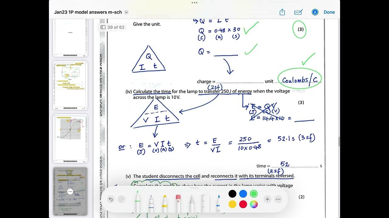 Physics IGCSE Edexcel January 2023 1P (Part 4) - YouTube