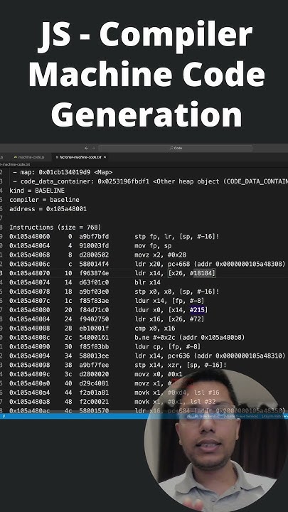 Compiler-Machine Code Generation | How’s JS Code Translated and Executed? |Clip #11 |Core ...