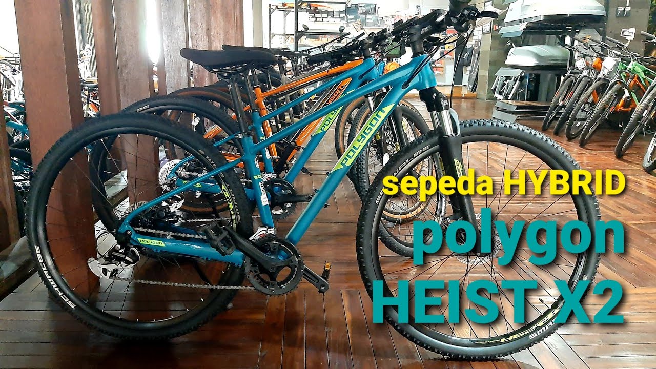 REVIEW SEPEDA HYBRID POLYGON HEIST X2 || SPESIFIKASI DAN HARGA - YouTube