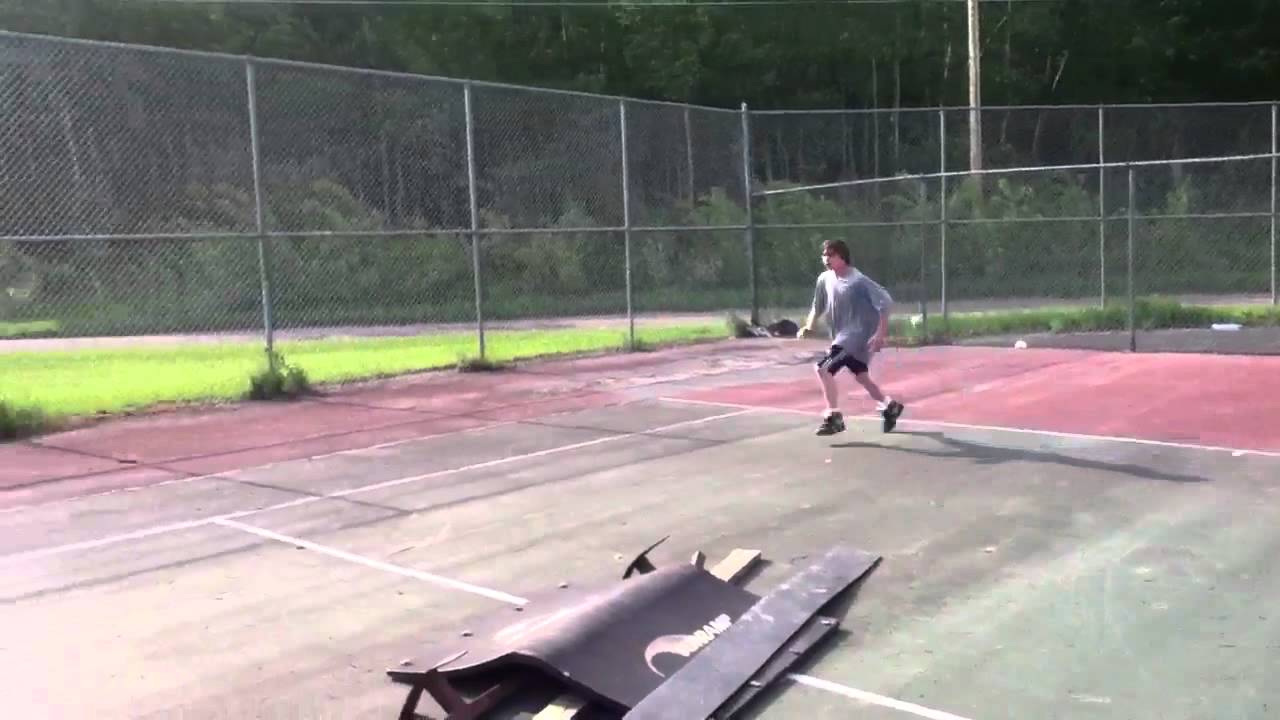 white kids jump farther - YouTube