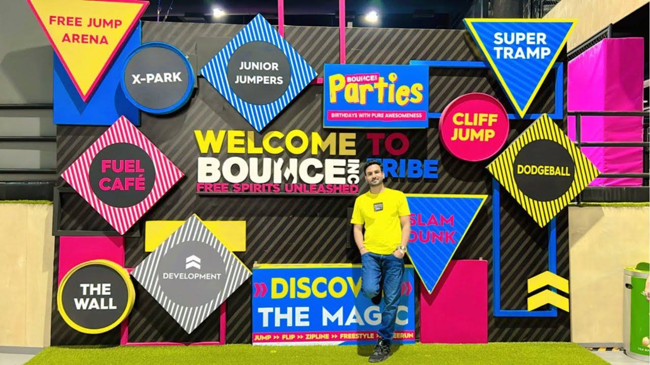 Bounce Inc Mumbai Vlog | Trampoline Park Fun, Flips, and Awesome ...