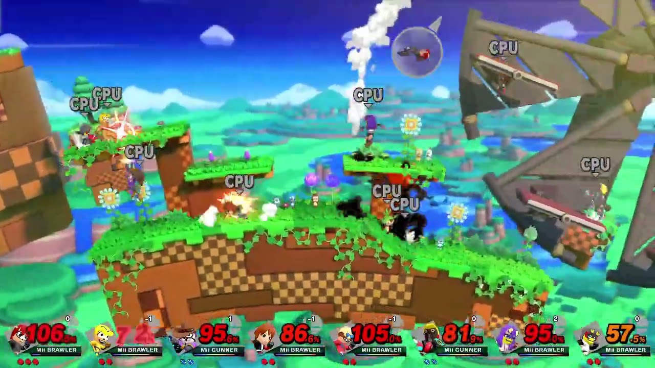 Super Smash Bros Ultimate Sonic Characters Battle 4 - YouTube