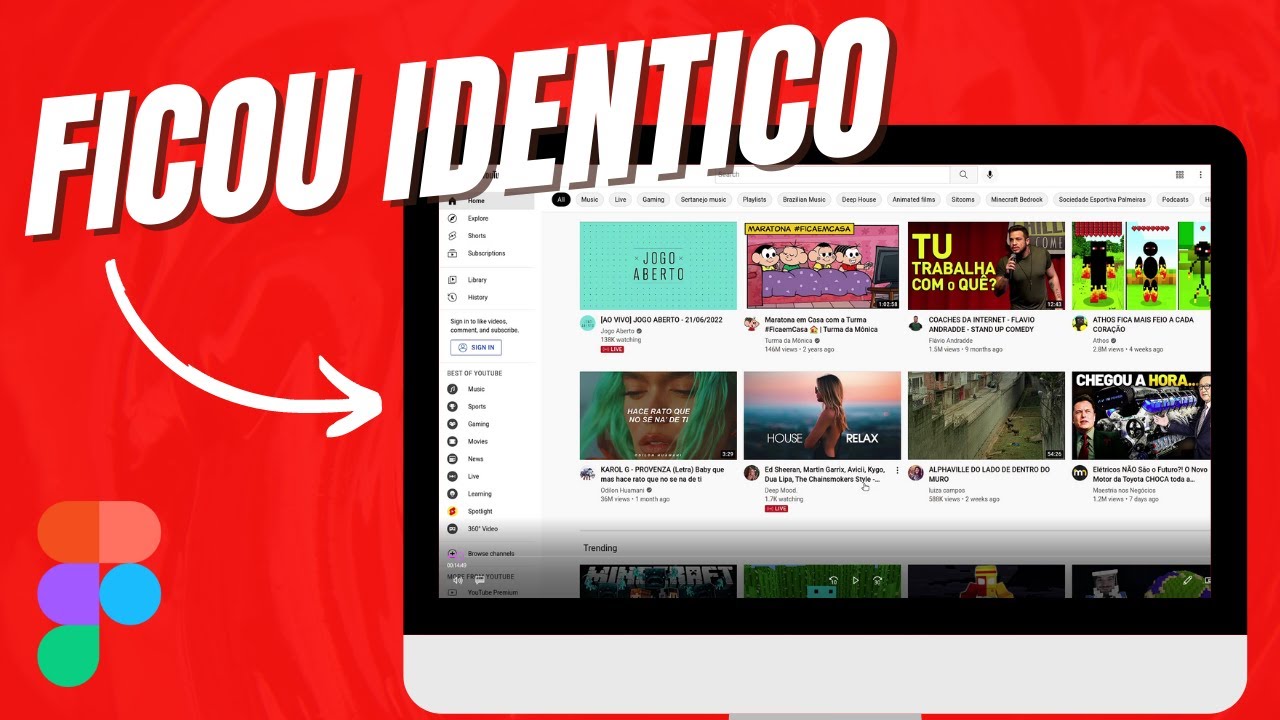 Clonando o YouTube no Figma - Ep. 1 - YouTube