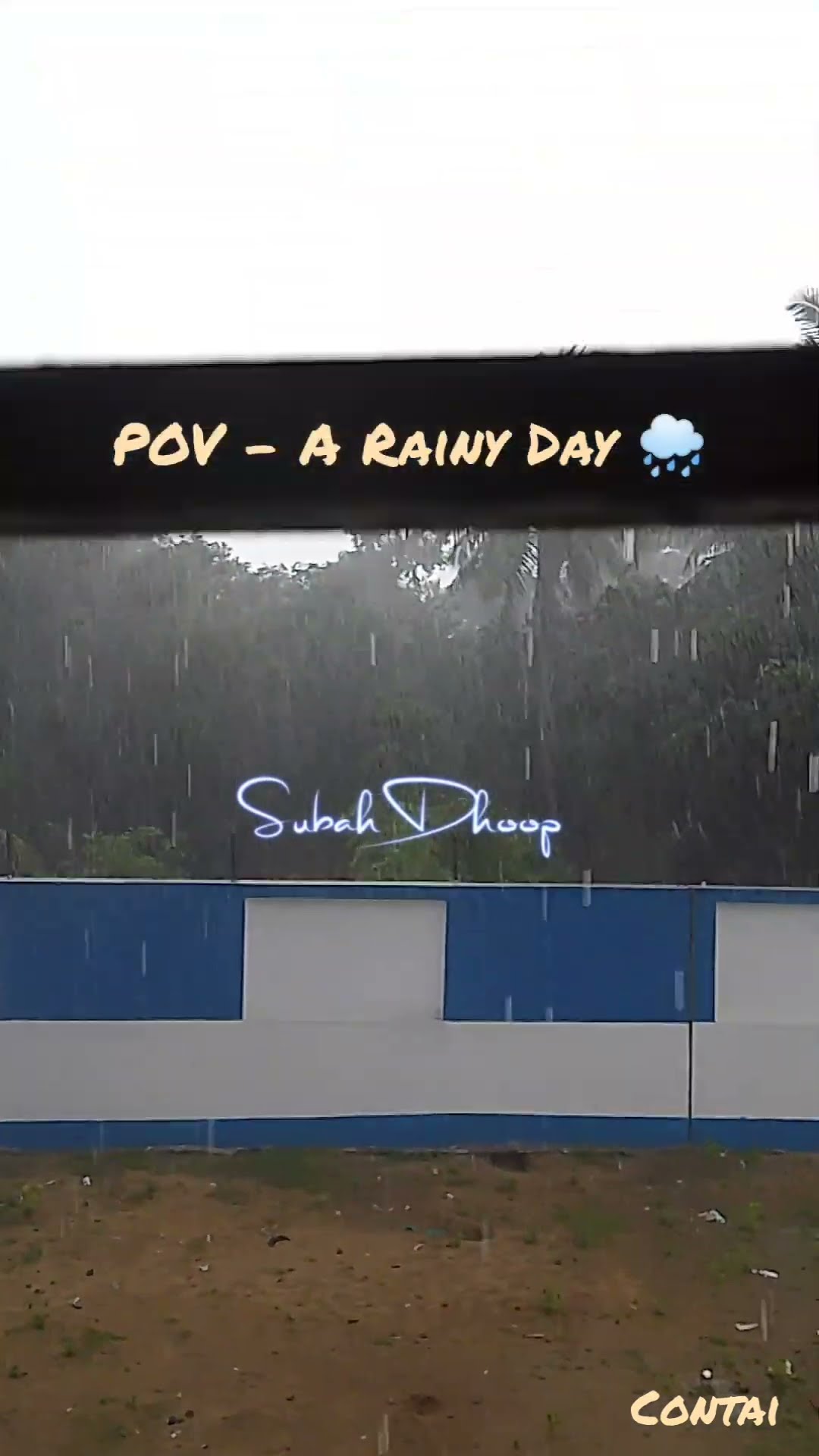 Rainy Day Status, Contai Polytechnic Boys hostel, Contai - YouTube