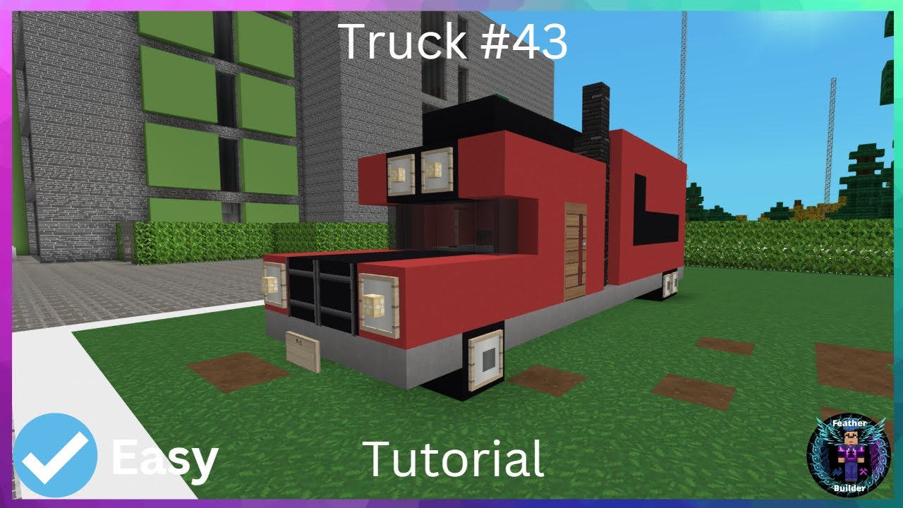 How to build a Truck in Minecraft (2023 City Builds) #Viral #Minecraft ...