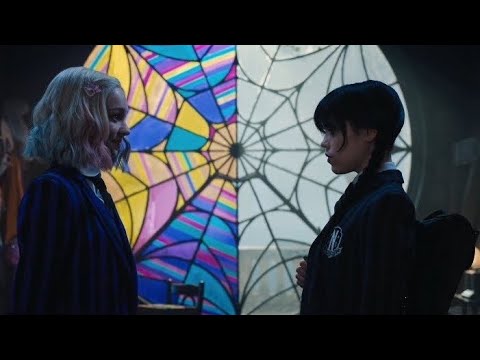 whenever enid tries to hug wednesday | wednesday | ⚠️ SPOILER WARNING ⚠ ...