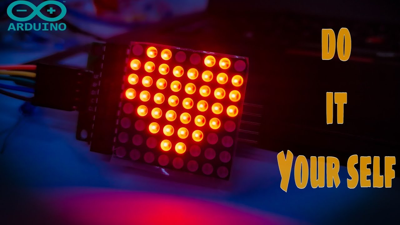 Arduiono LED 8x8 Display Tutorial || Make your Customized names And ...