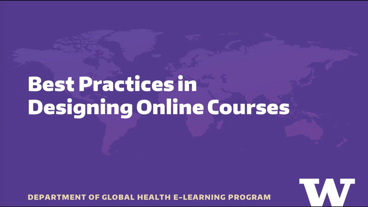 Best Practices in Designing Online Courses - YouTube