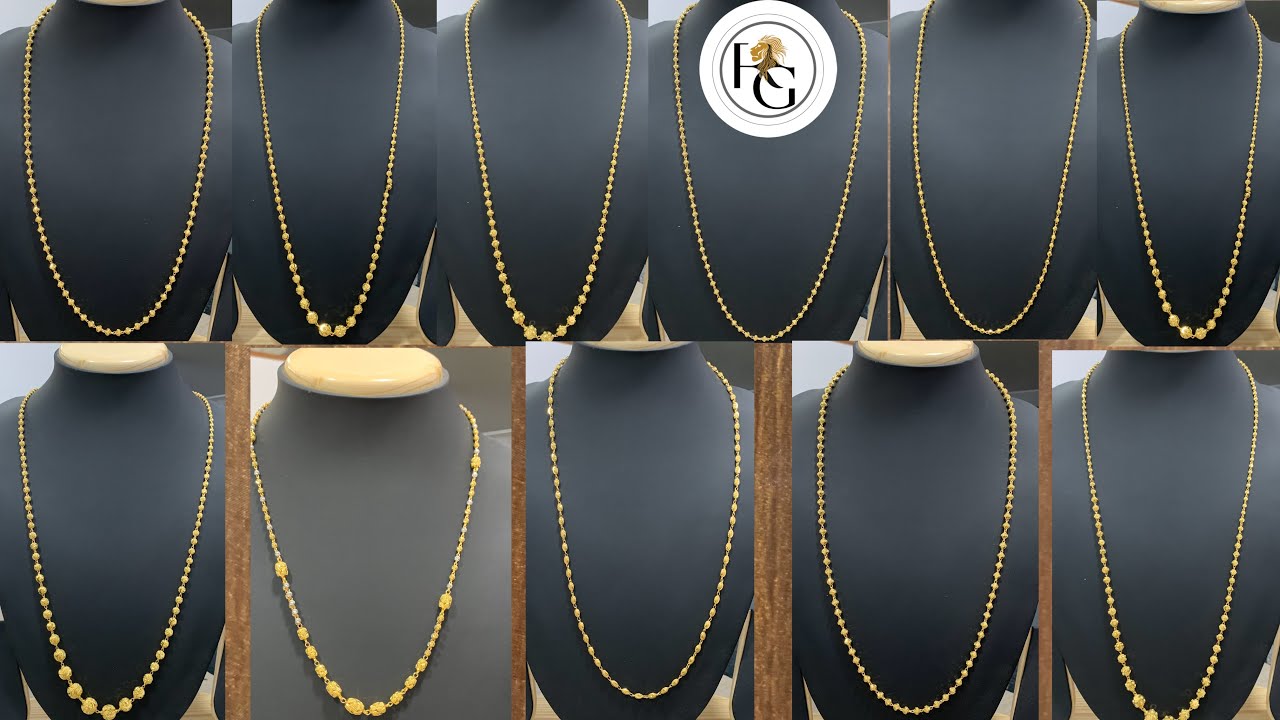 15 To 25 Grams Gold Mala Designs for Women - YouTube