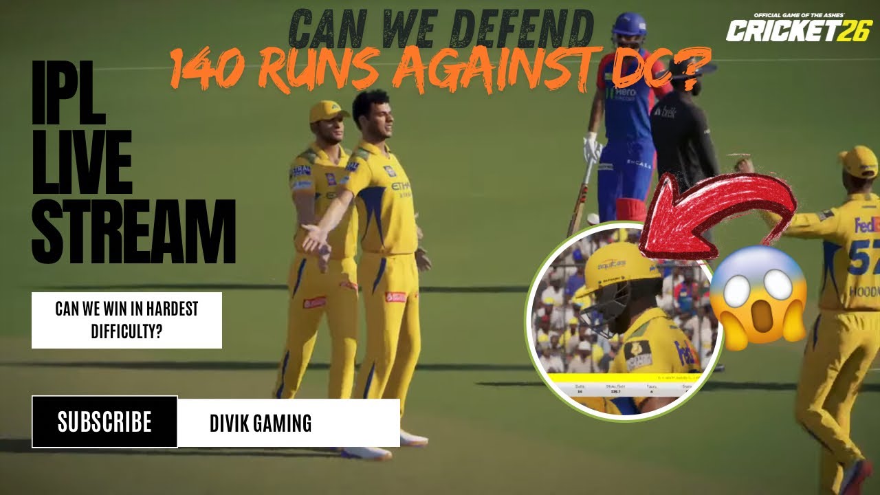 IPL in cricket 26 live streaming| MS Dhoni in action| #cricket 26 #IPL ...