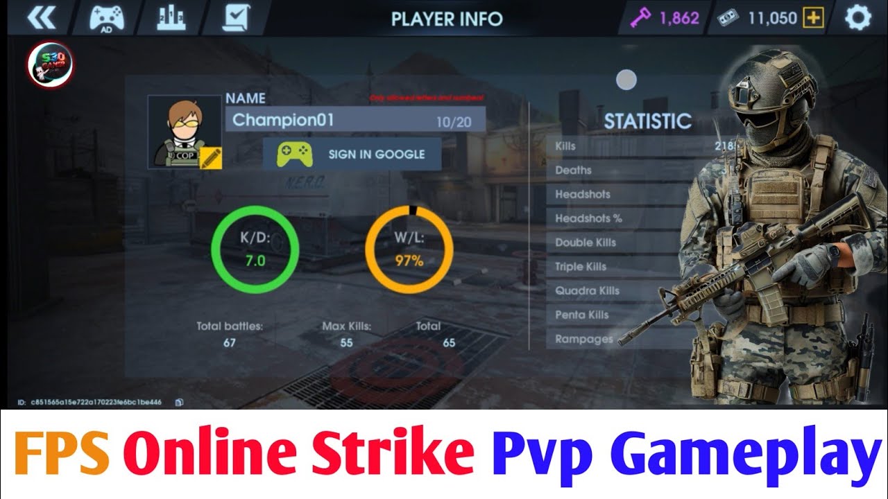 FPS Online Strike Pvp Shooter Gameplay | Team Death Match | s30 Gamer ...