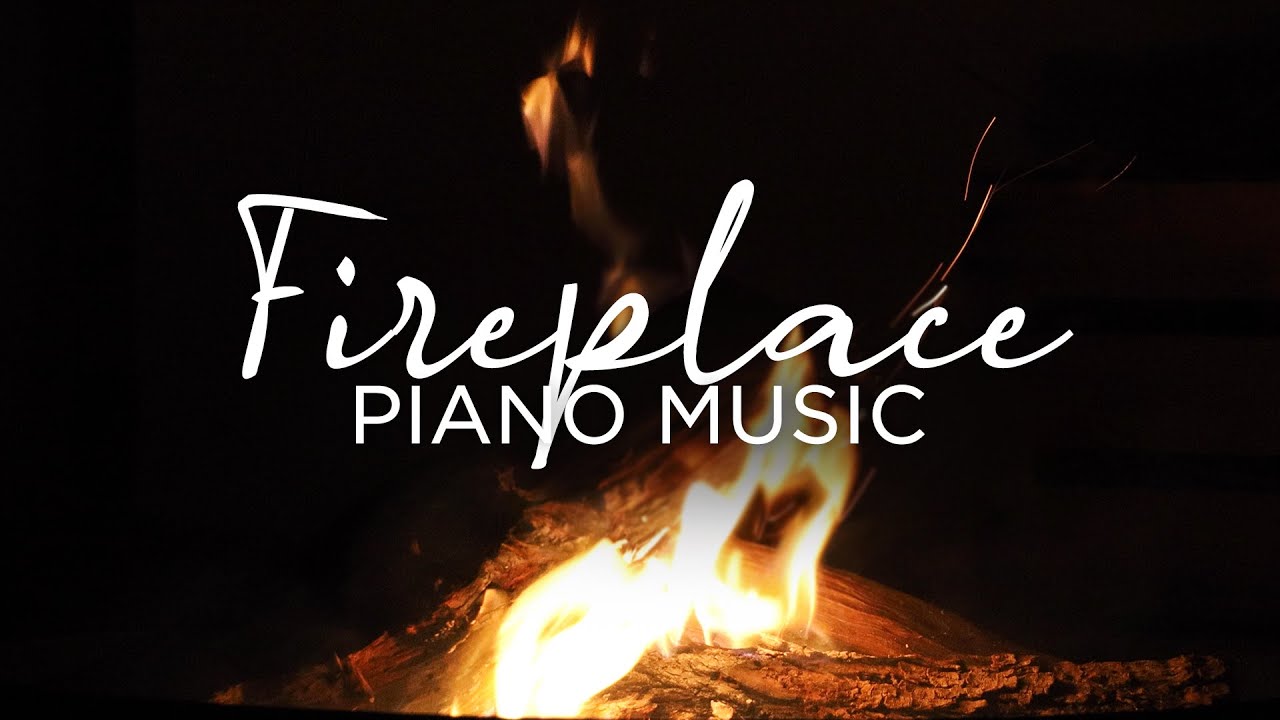 Crackling Fireplace & Relaxing Piano Music | 3 Hours | Instrumental ...