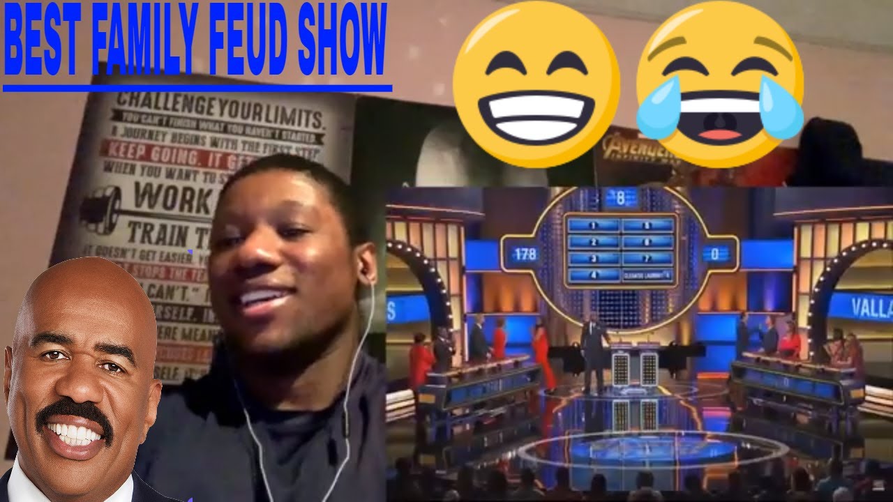 REACTING TO PART2 10 FAMILY FEUD PODIUM ANSWERS & MOMENTS Steve Harvey ...