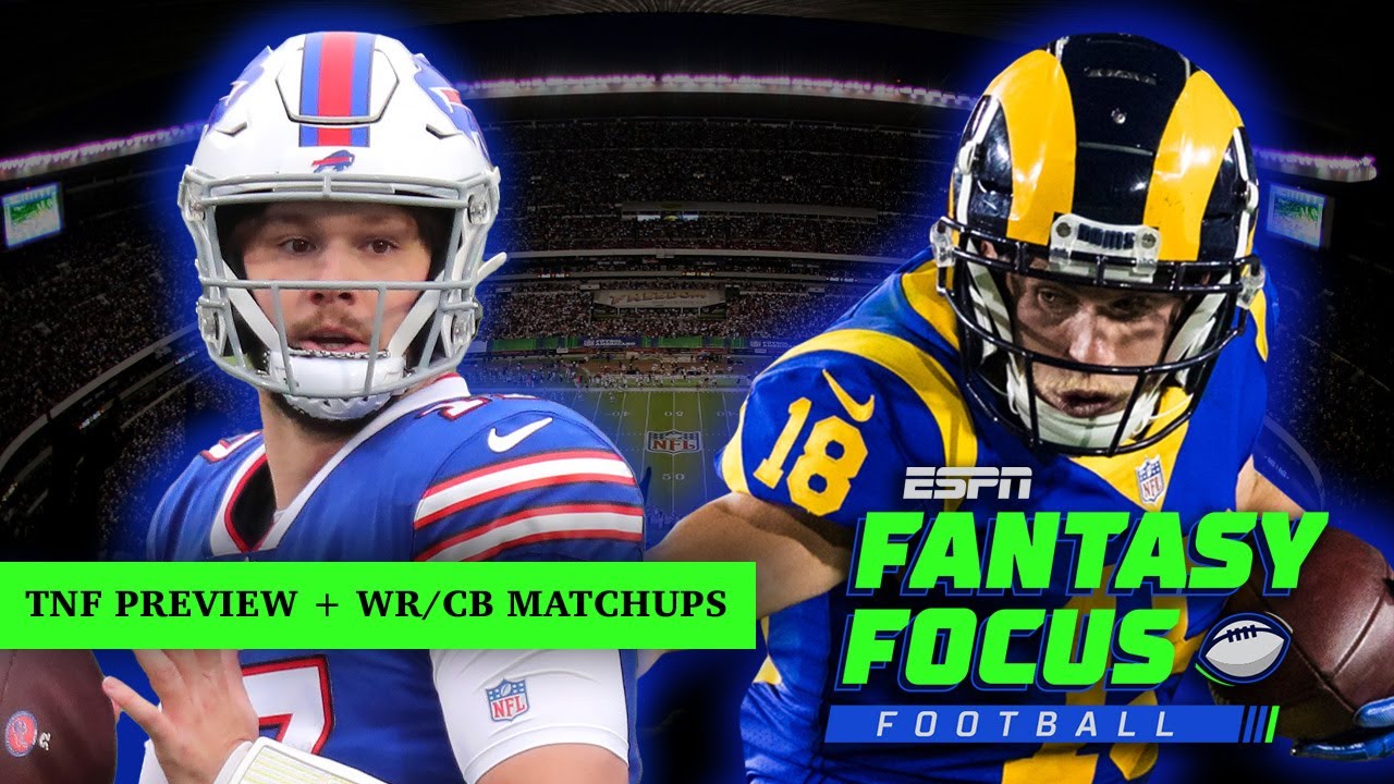 TNF Preview + WR/CB matchups 🏈 | Fantasy Focus Live! - YouTube
