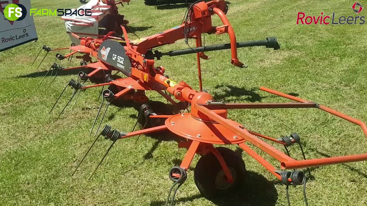 Rovic Leers - Kuhn GF 502 Tedder - YouTube