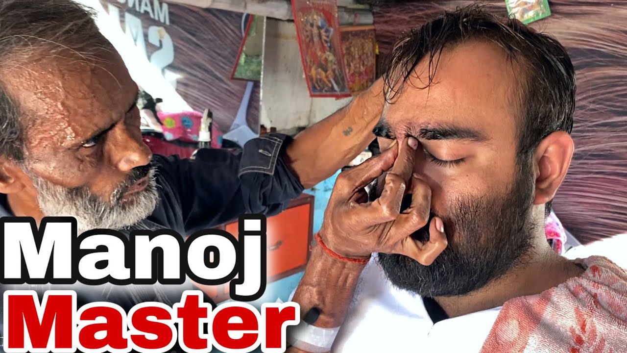 Manoj Master Aggressive Head Massage||Neck Massage with Neck Crack ...