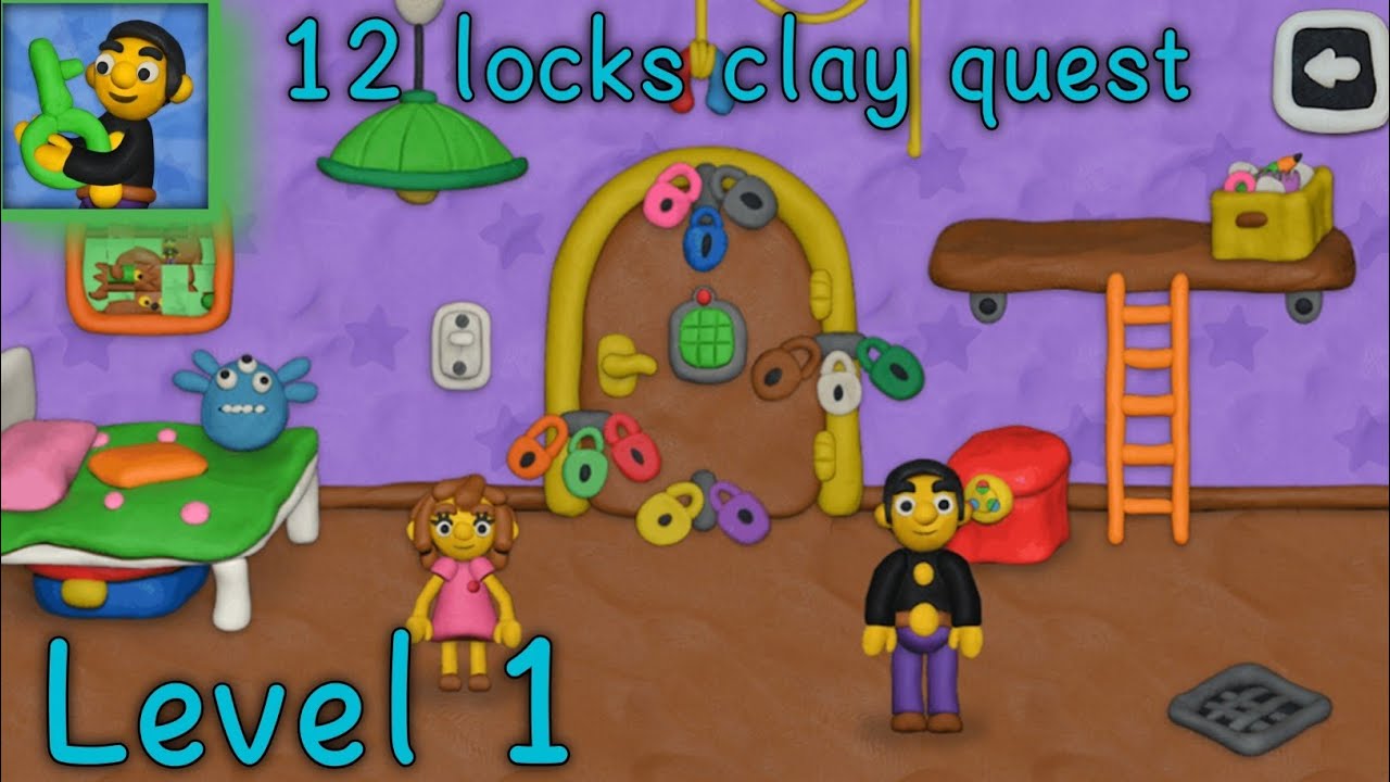 12 Locks Clay Quest Level 1 the House Escape Full Walkthrough (RUD ...
