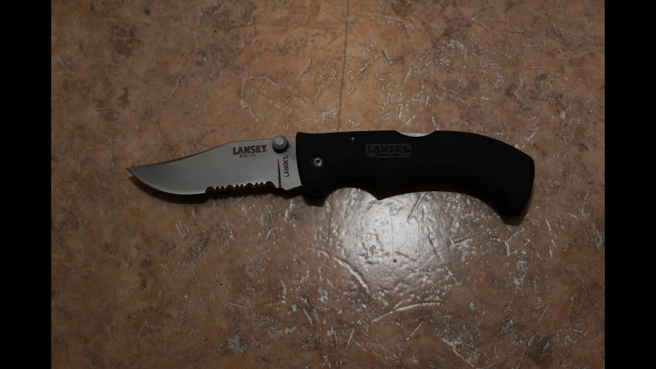 Нож Lansky Easy Grip.Тест ножа на поражающую способность.Knife test ...