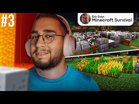 DENİZ MANZARALI EVİMİZİ BİTİRDİK! FARM YAPTIK! | EKİP İLE MİNECRAFT SURVİVAL | 3.BÖLÜM