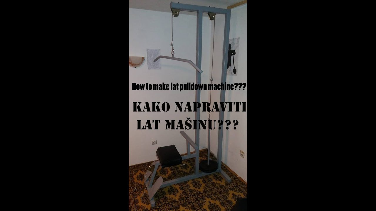 How to make lat pulldown machine??? part 1 (Kako napraviti lat mašinu ...