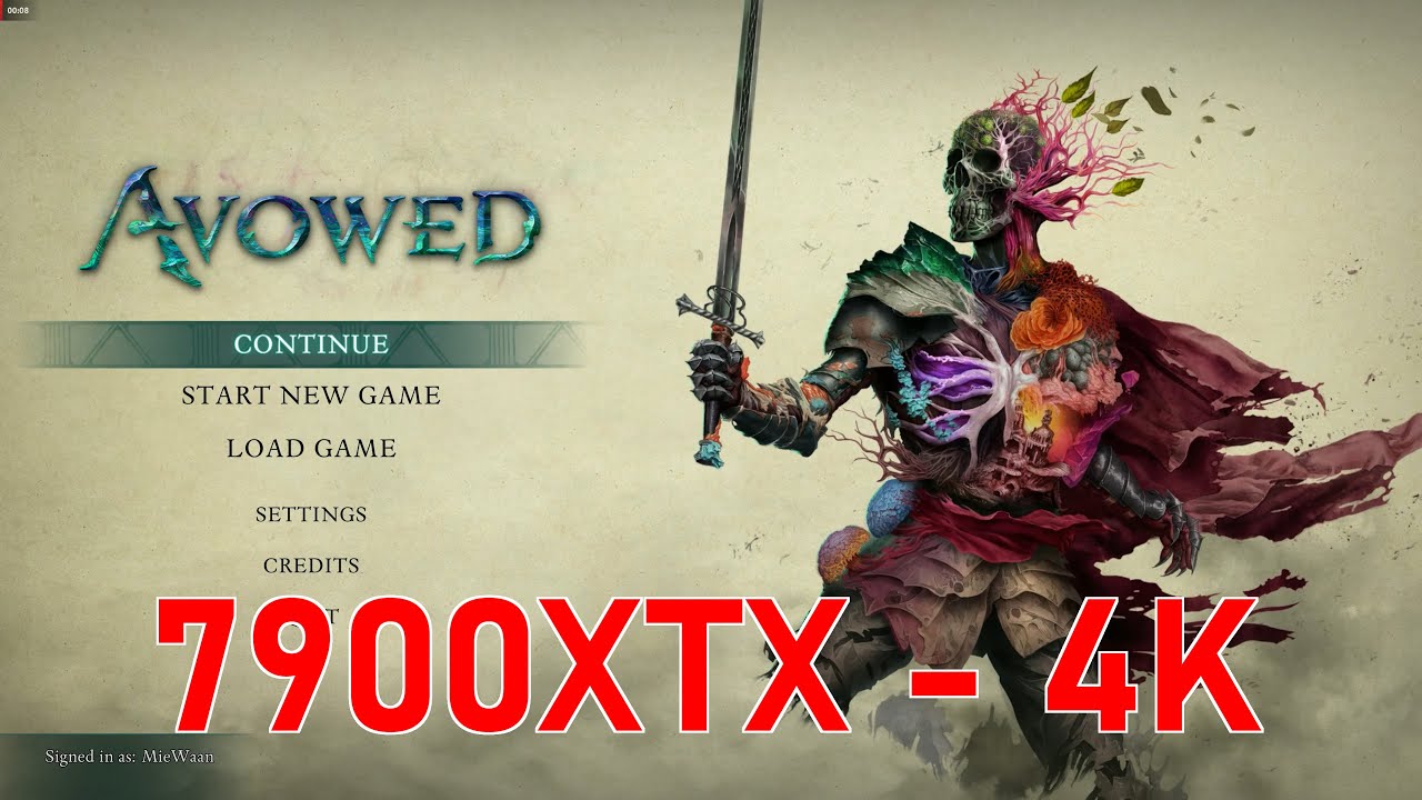 Avowed performance and graphics checkup - YouTube