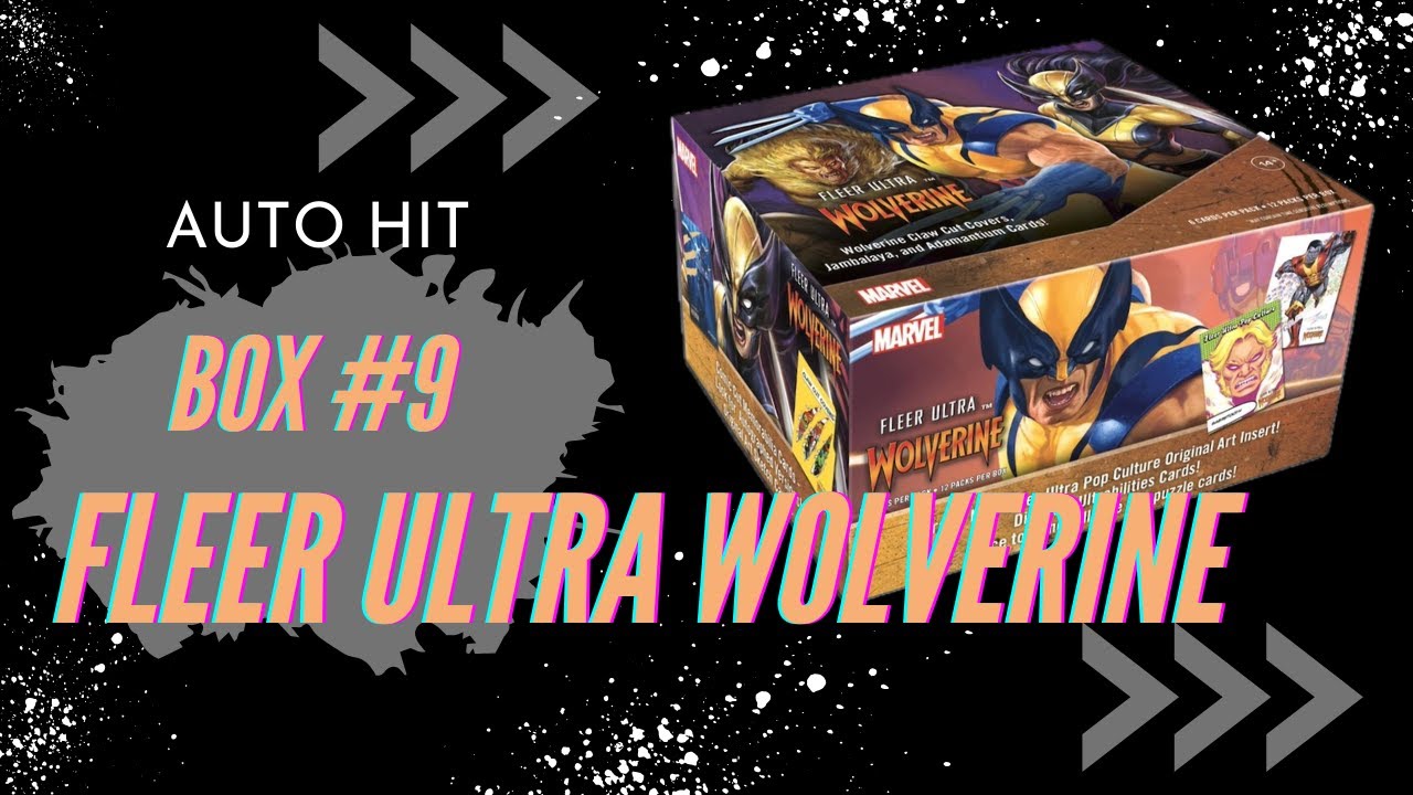 SWEET AUTO HIT!!! Fleer Ultra Wolverine Box 9 #fleerultrawolverine # ...