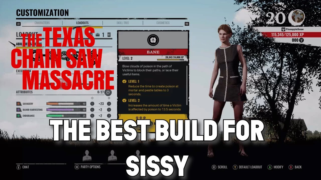 The Best Sissy Build in The Texas Chainsaw Massacre - YouTube
