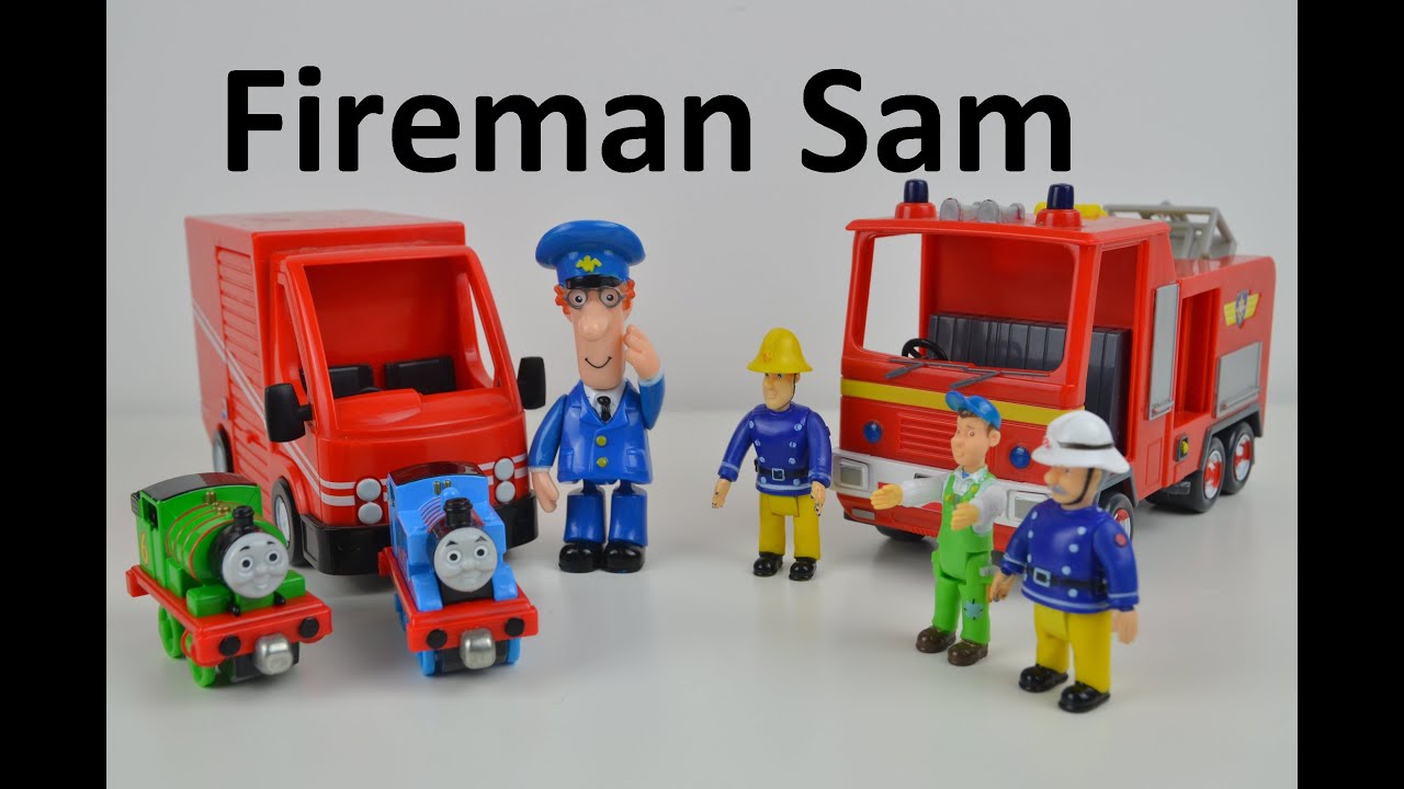 Fireman sam episode Fire engine VS Postman pats Big van Feuerwehrmann ...