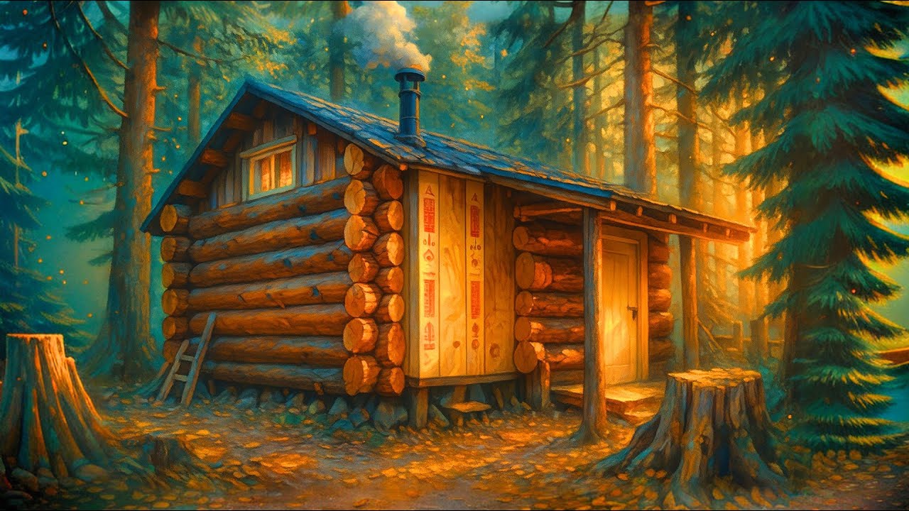 2 Days Off-Grid Living in Remote Log Cabin (No Phone, Just Peace) - YouTube