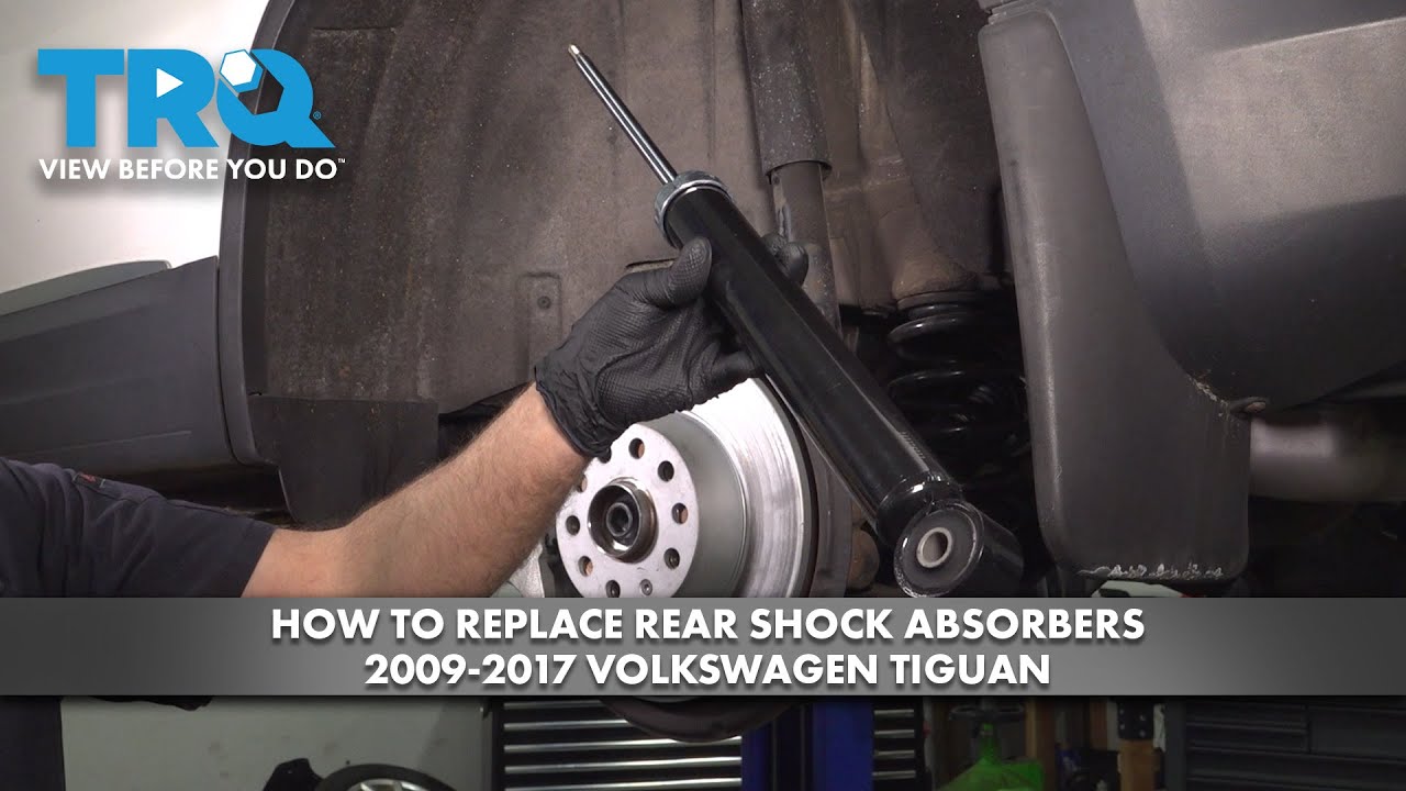 How to Replace Rear Shock Absorbers 2009-2017 Volkswagen Tiguan - YouTube