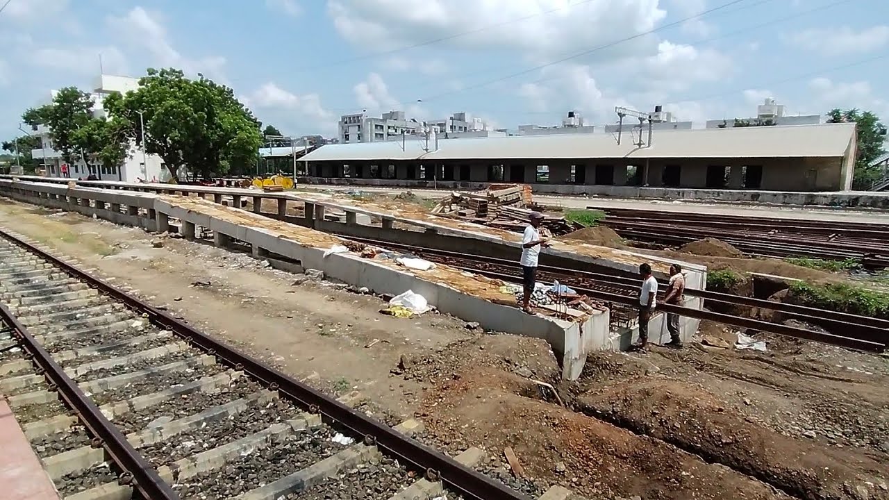 Aurangabad Railway Station | Washing Pit Line Big Update | Tracks Joint ...
