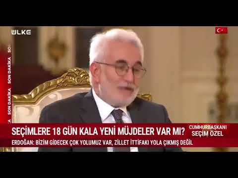 Cumhurbaşkanı Erdoğan, Kanal 7 / Ülke TV canlı yayınında apar topar reklama gidildi (25 Nisan 2023)