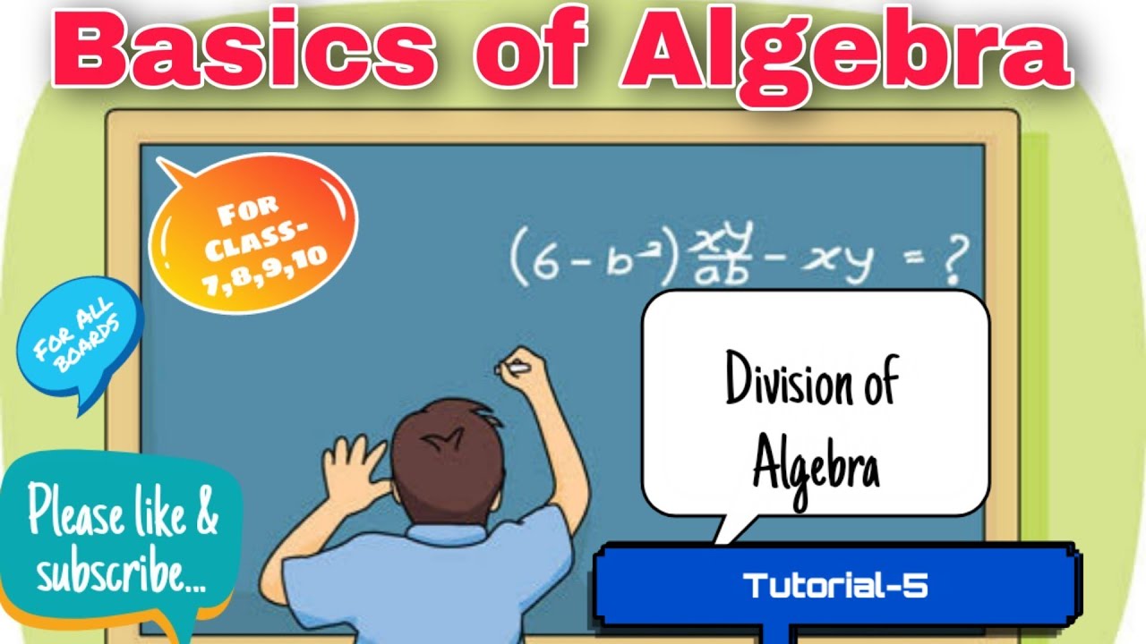 Basics of Algebra_Tutorial-5 - YouTube