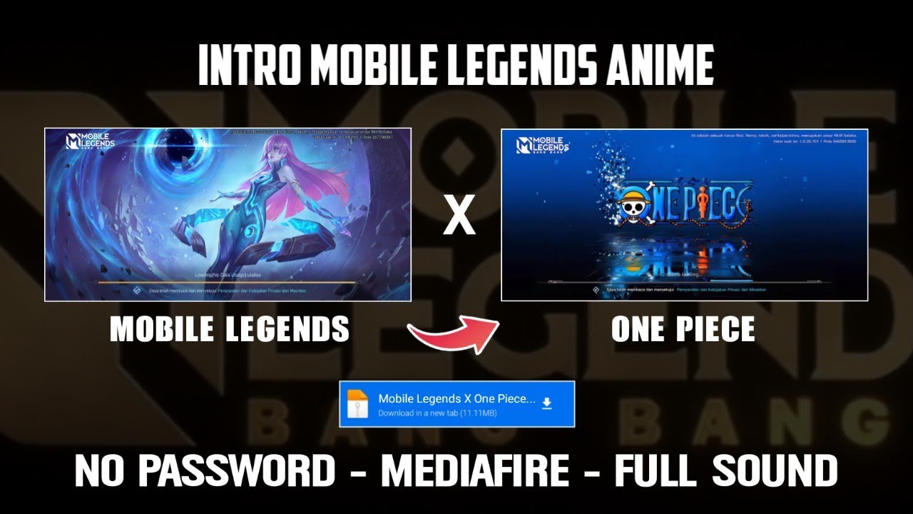 Mobile Legends X One Piece | Intro Mobile Legends Full Sound Full ...