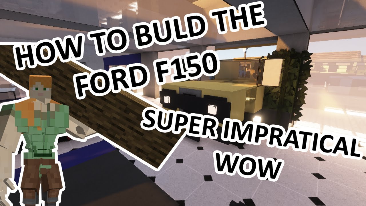 Minecraft | how to build a ford f150 | Vehicle tutorials - YouTube