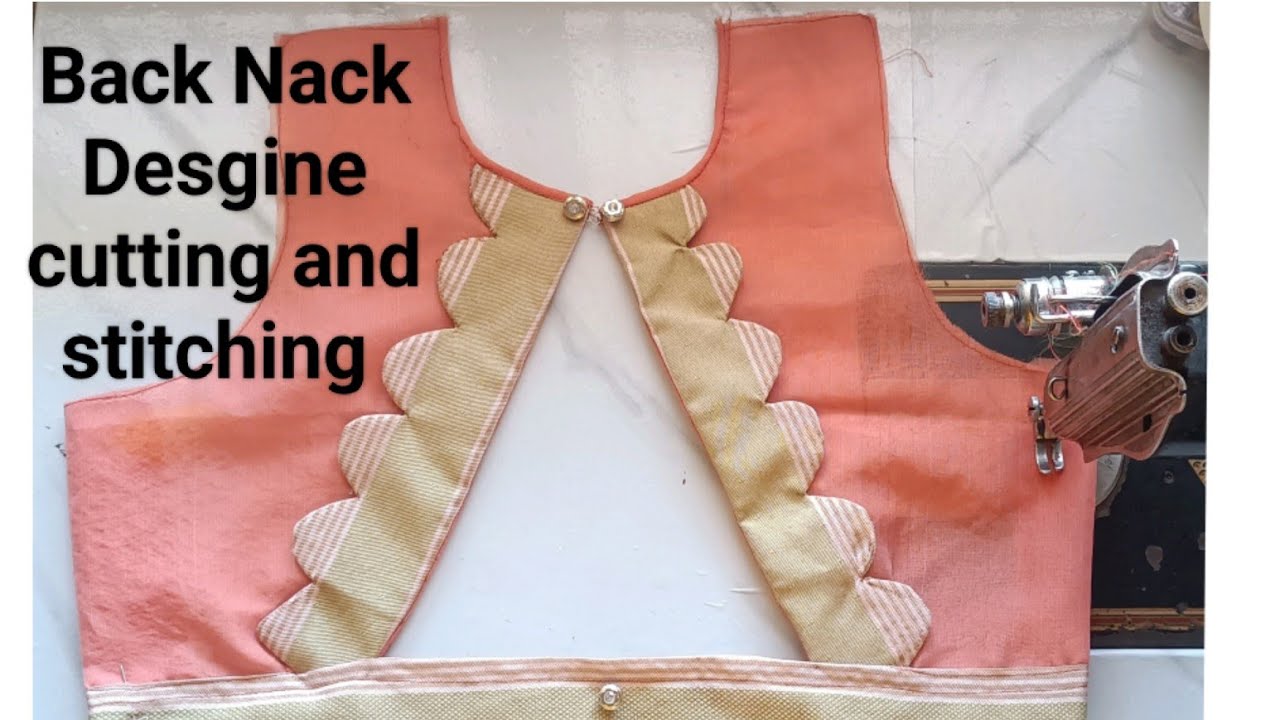 Blouse back part design cutting and stitching #Talented jyoti - YouTube