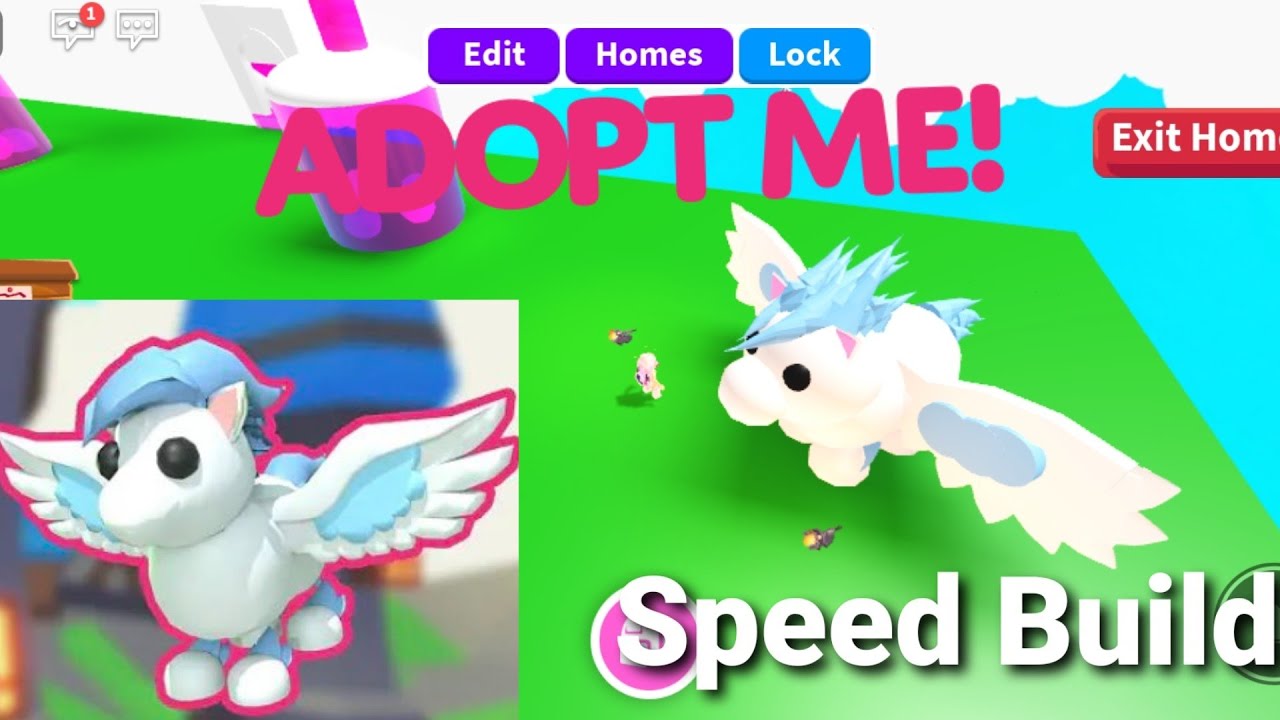 [speed Build] How to Build a Winged Horse (Pegasus) in Adopt Me ...
