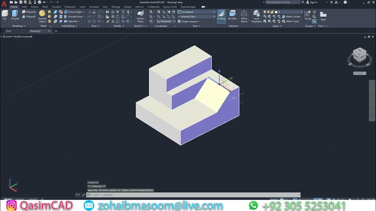 Ctrl Key Magic in AutoCAD Solid Editing - QasimCAD - YouTube