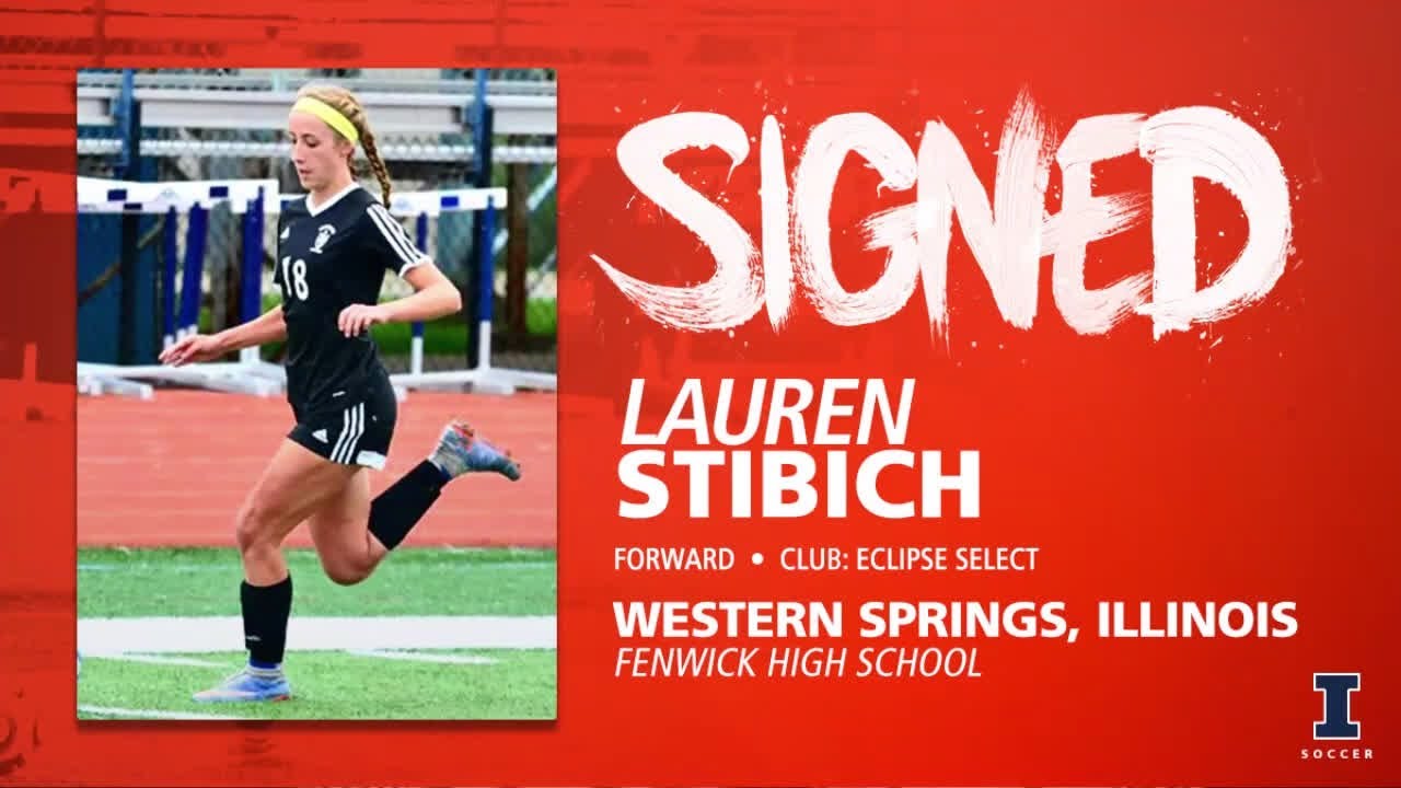 Illini Soccer Signed | Lauren Stibich - YouTube