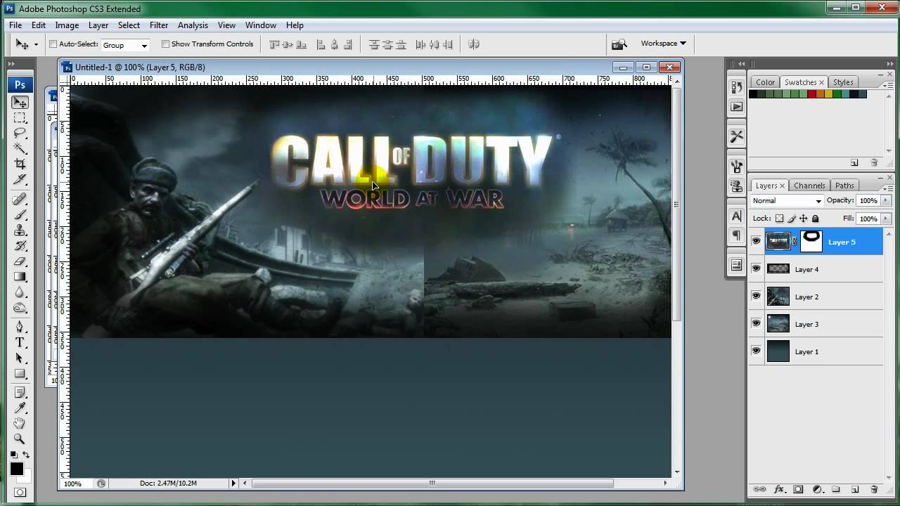 Photoshop Website Design - Header - YouTube