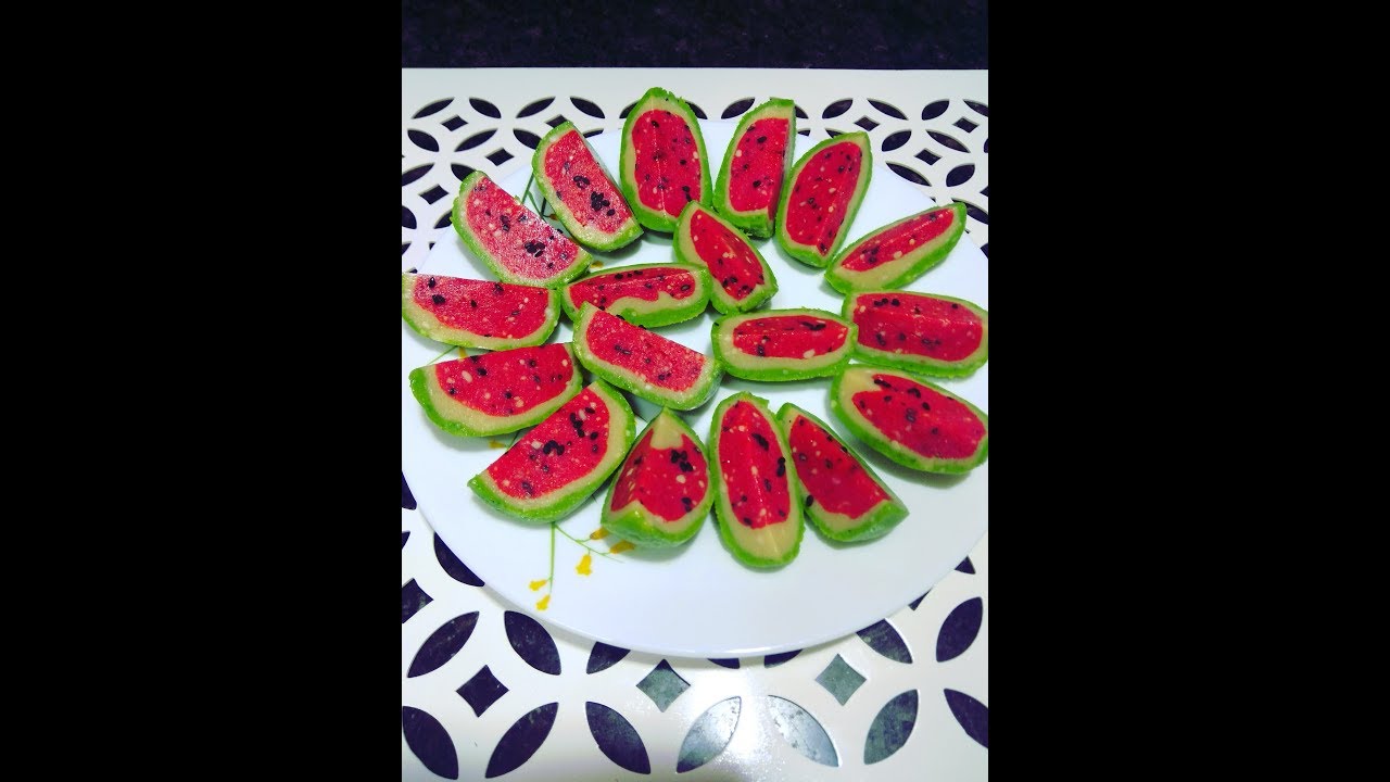 #Rakhi#Sweet Recipe#Watermelon Cashew Sweet/Kaju Katli/Kaju Katli/Kaju ...