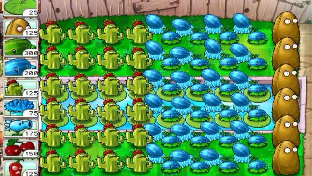 Plants vs Zombies | Duo Plants Strategy | Cactus + Winter Melon vs ...