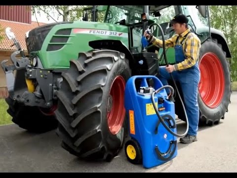 Adblue Trolley 60l und 100l mit 12V Pumpe - YouTube