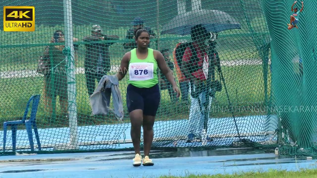 Discus throw Girls U16 Final || 33rd South Zone Junior National ...